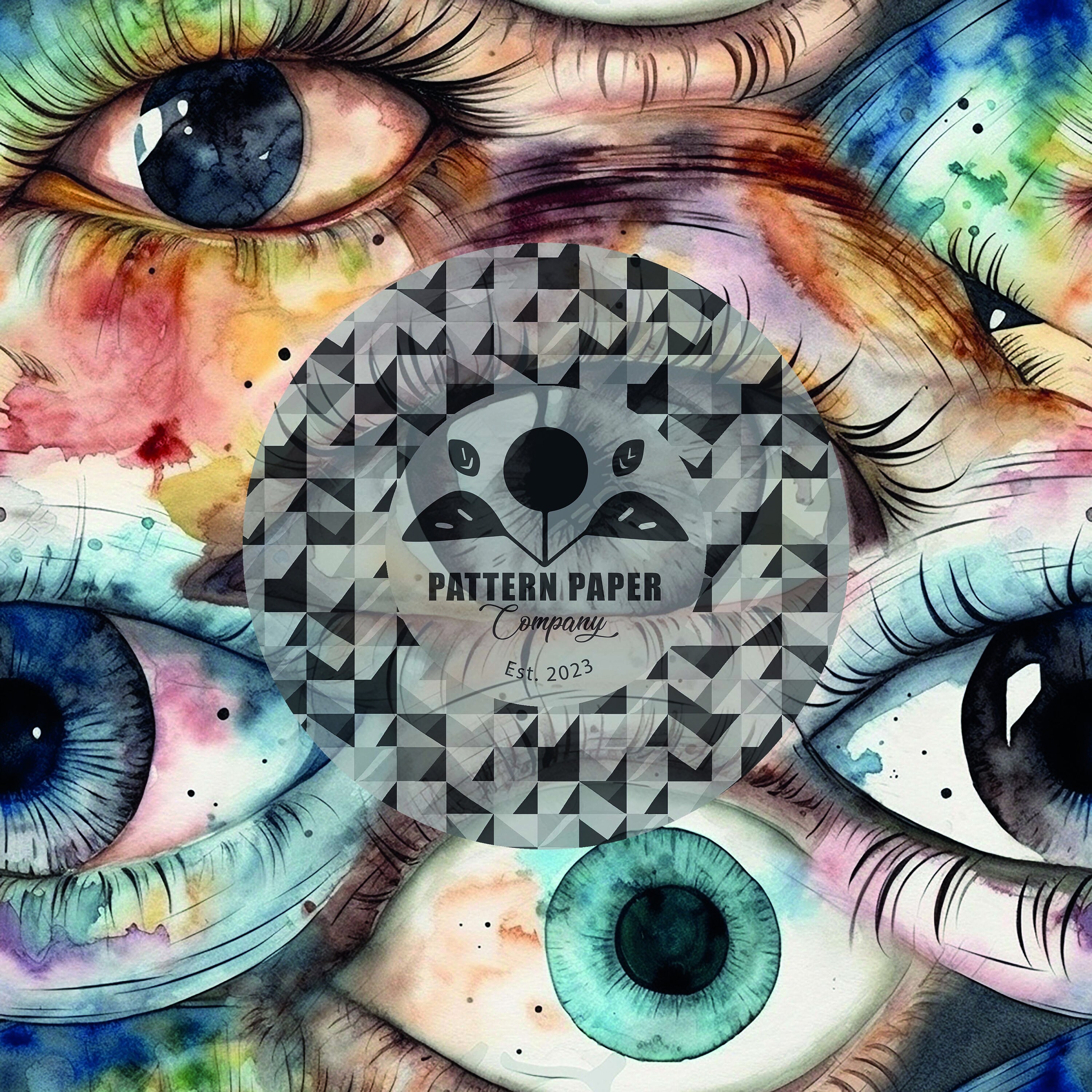 Seamless Eyeball Patterns - 1 Digital Paper - 12in X 12in - Perfect for ...