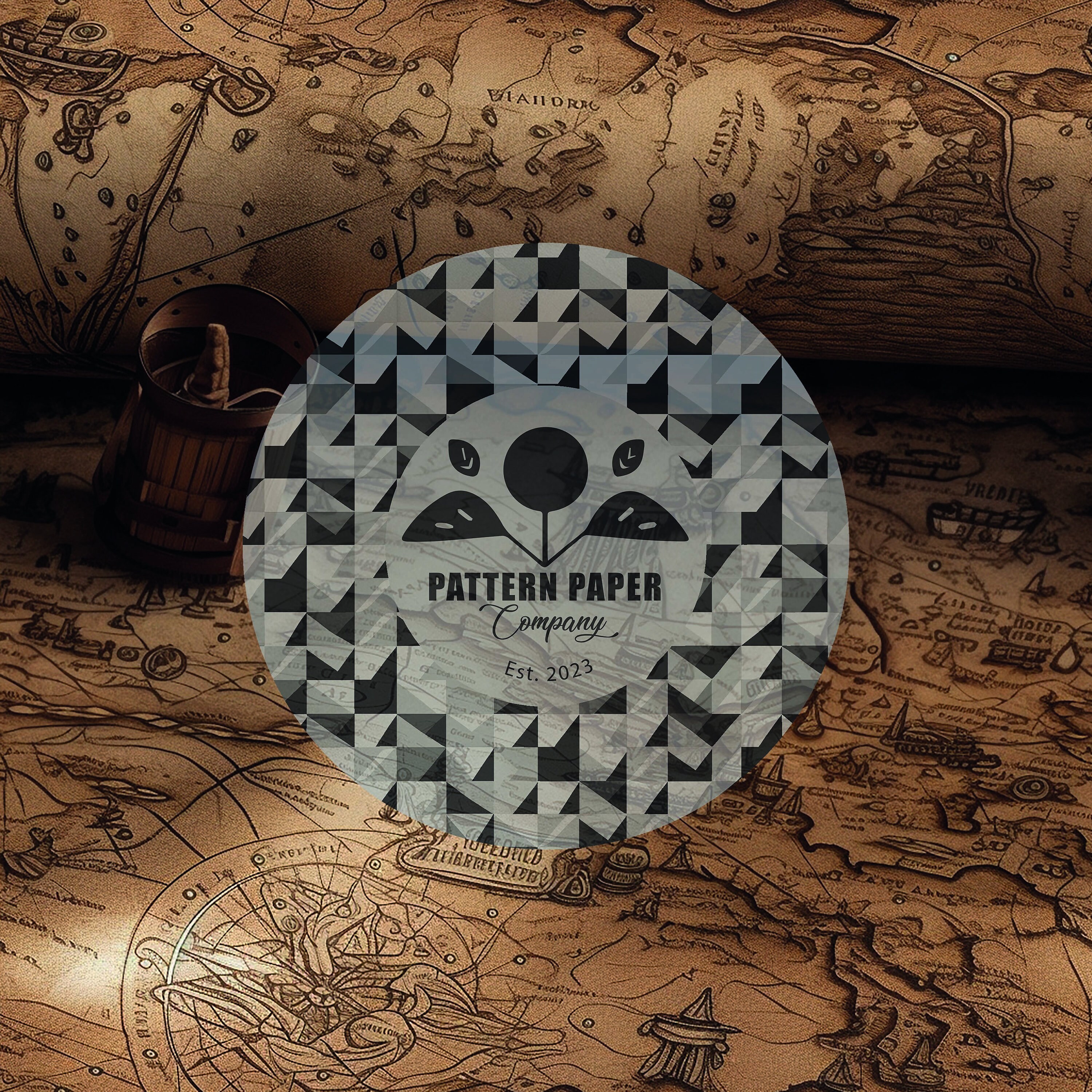 Seamless Map Patterns - 4 Digital Paper - 12in X 12in - Perfect for ...