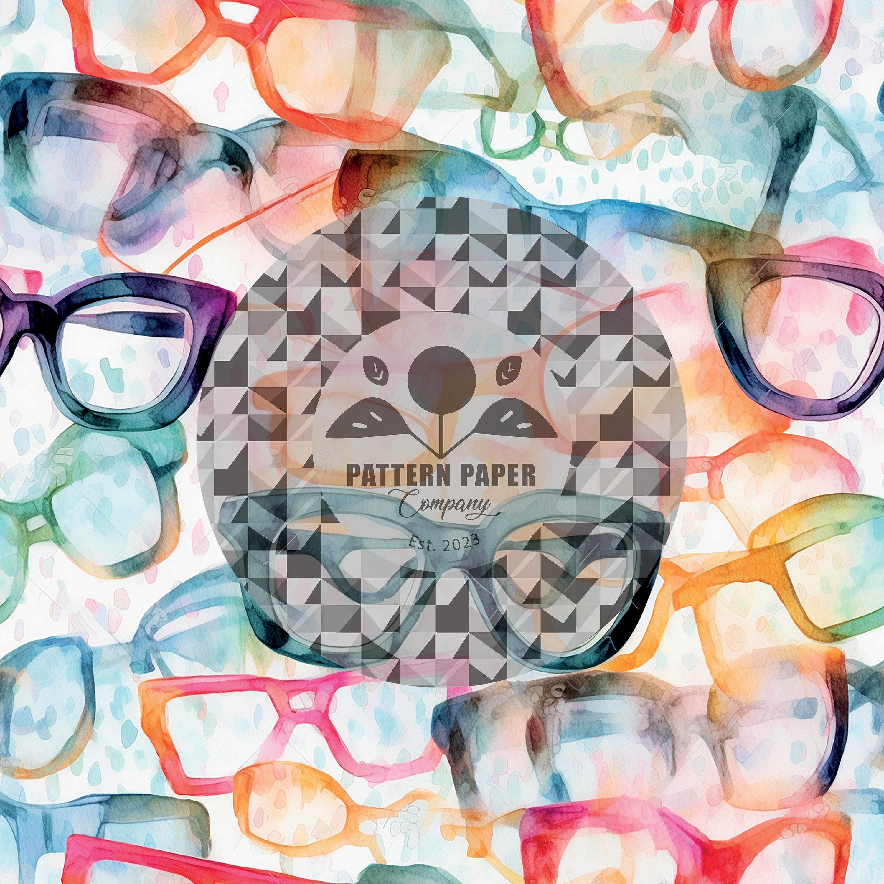 Seamless Eyeglasses Patterns - 1 Digital Paper - 12in X 12in - Perfect ...