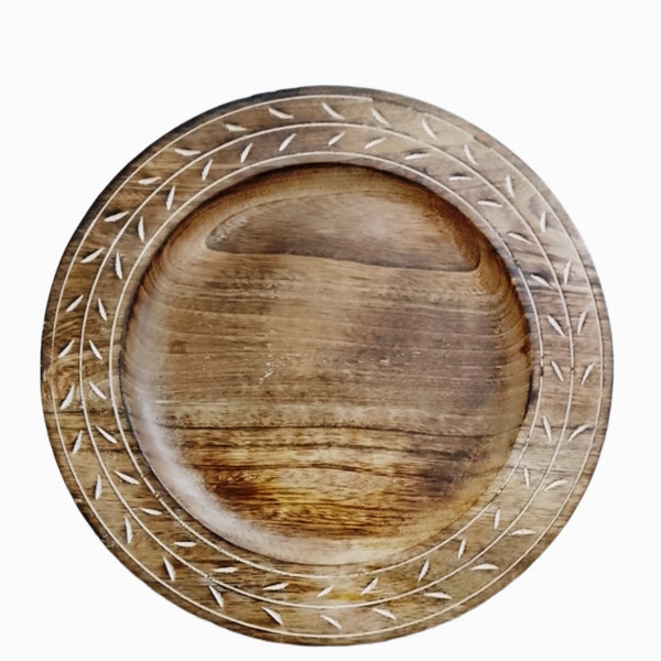 Wood Charger Plate - Etsy