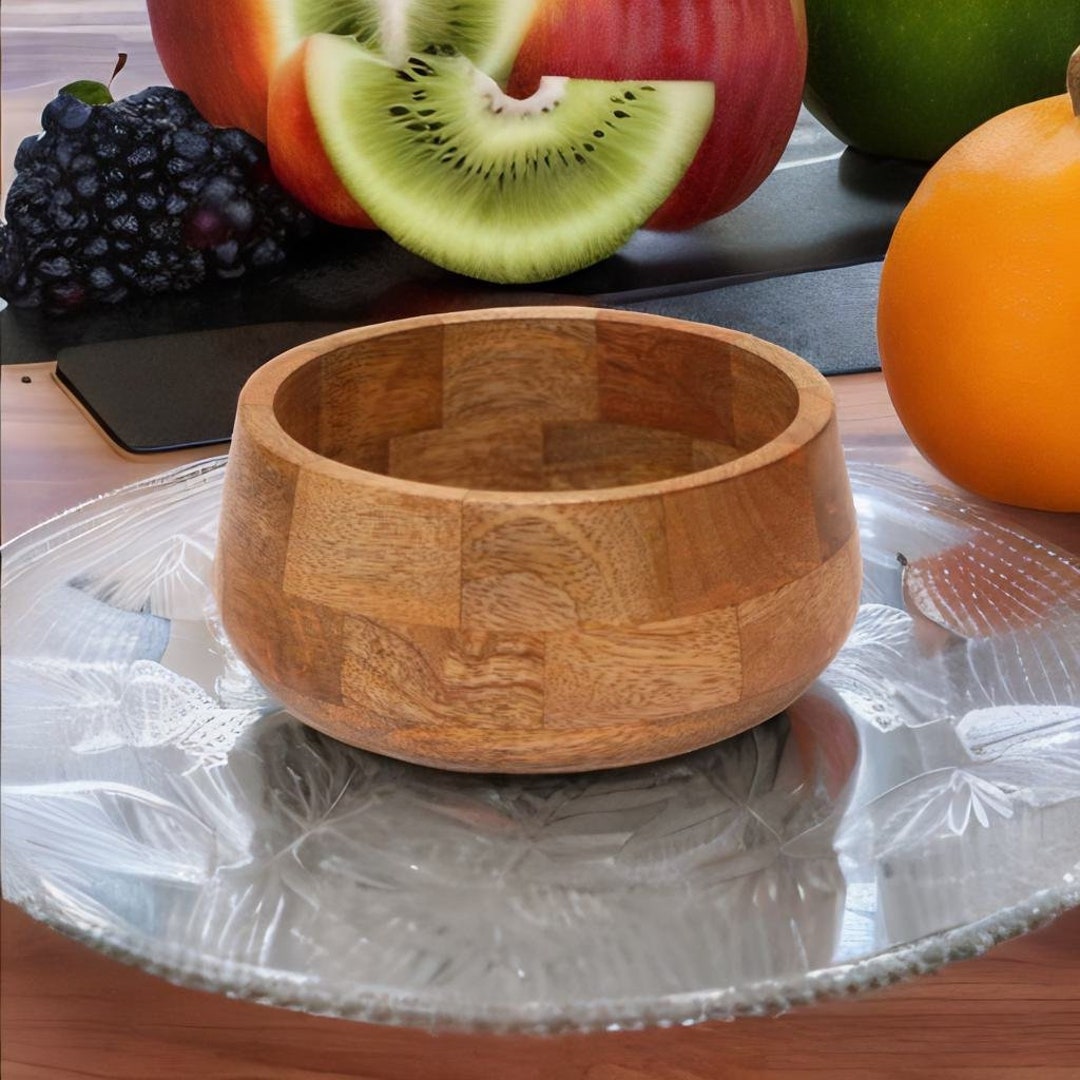 Wooden Decorative Bowl Entryway Table Bowl Big Wood Fruit Bowl Key ...