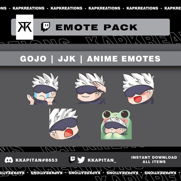 Jjk Emotes - Etsy