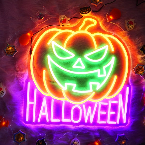 Halloween Lighted Sign - Etsy