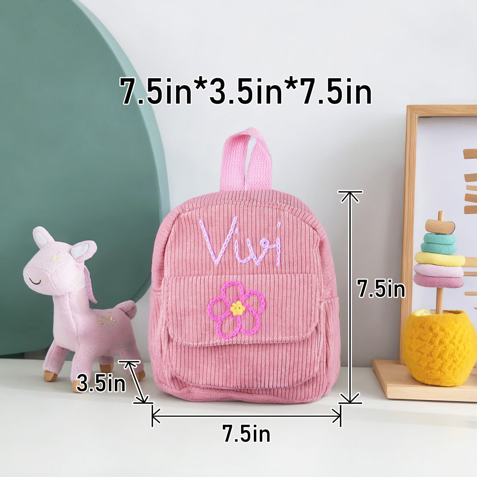 Customized Hand-embroidered Baby Backpack,personalized Kids Mini ...