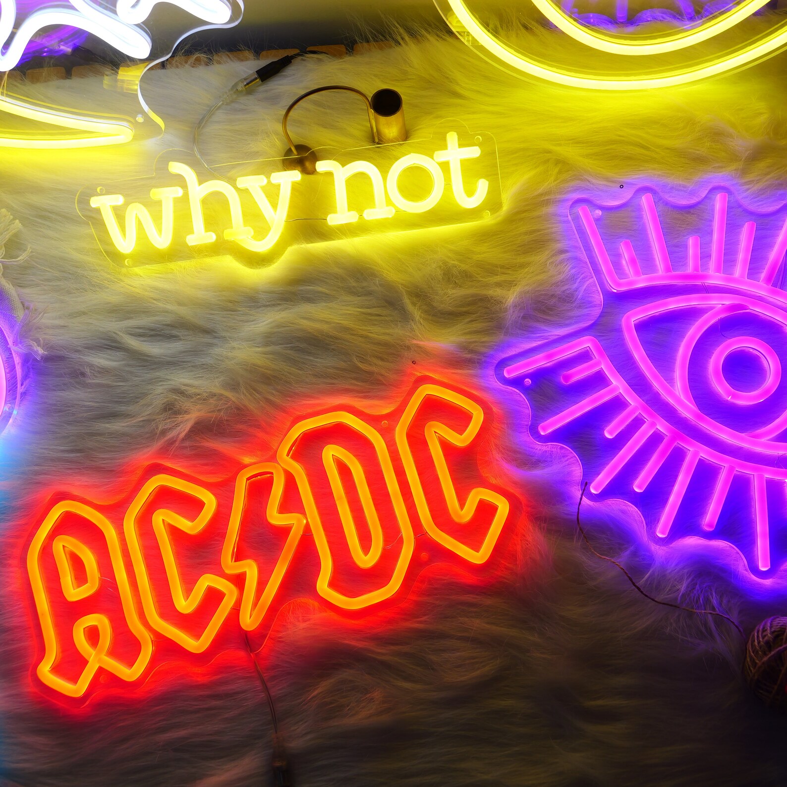 ACDC Neon Sign Art Decor, Neon Sign Bedroom, Custom Neon Sign Wall ...