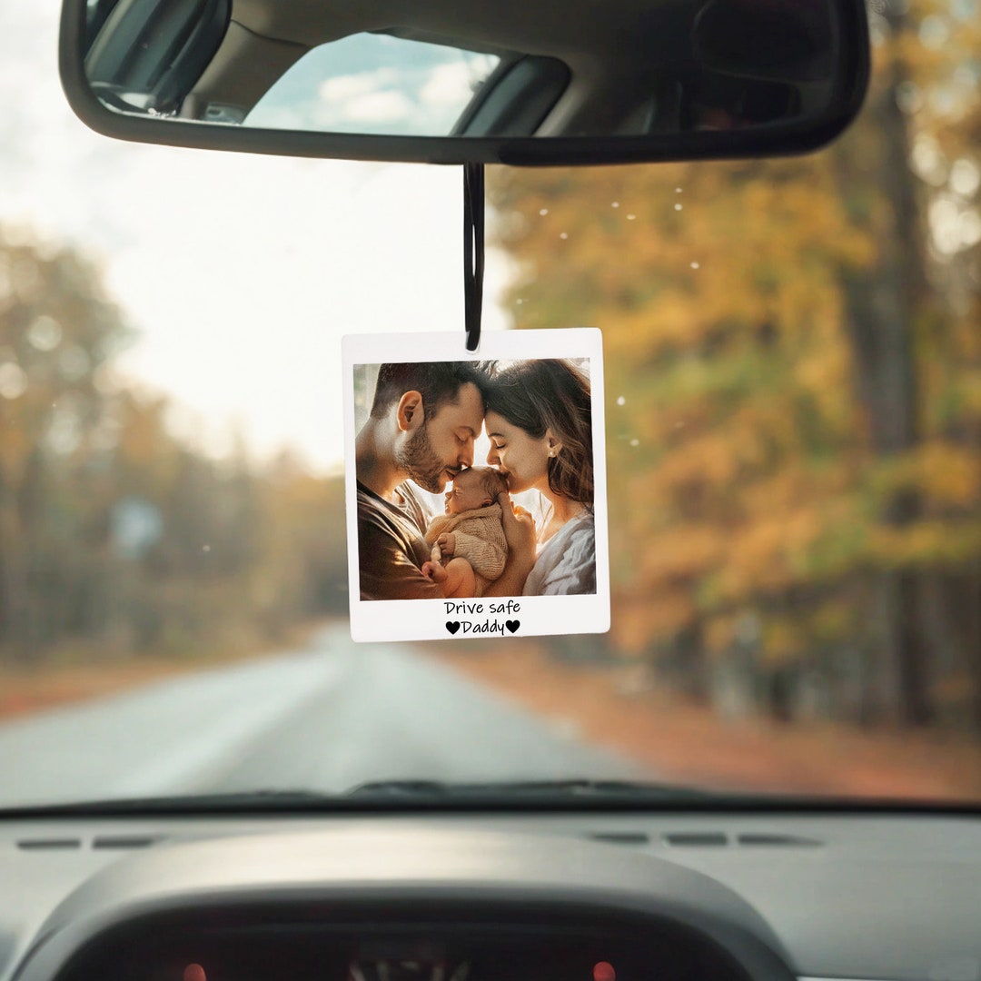 Custom Photo Car Ornament Hanging Personalize Car Accessory Gift ...