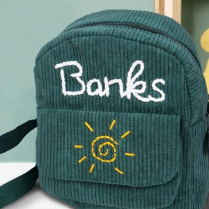 Customized Hand-embroidered Baby Backpack,personalized Kids Mini ...