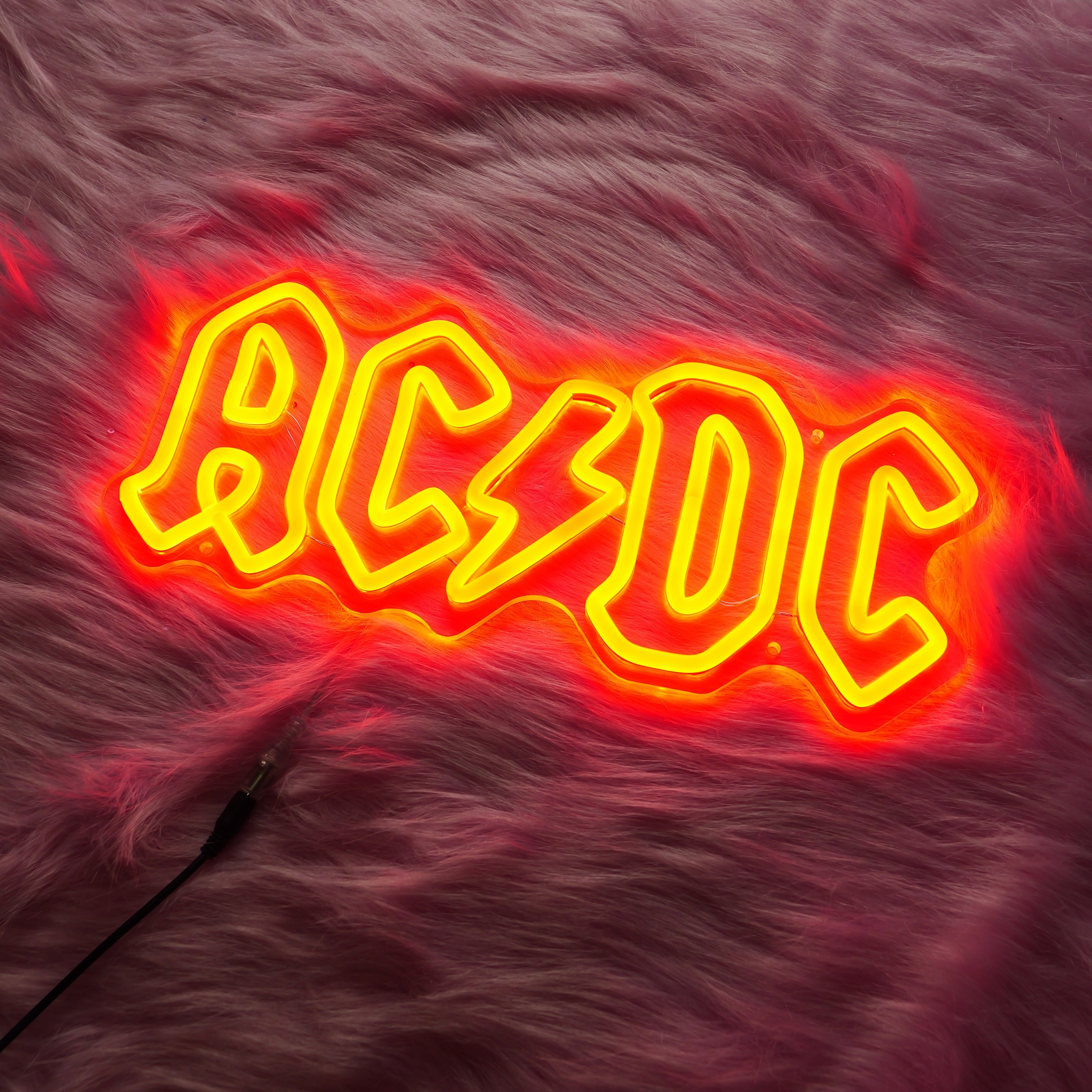 ACDC Neon Sign Art Decor, Neon Sign Bedroom, Custom Neon Sign Wall ...