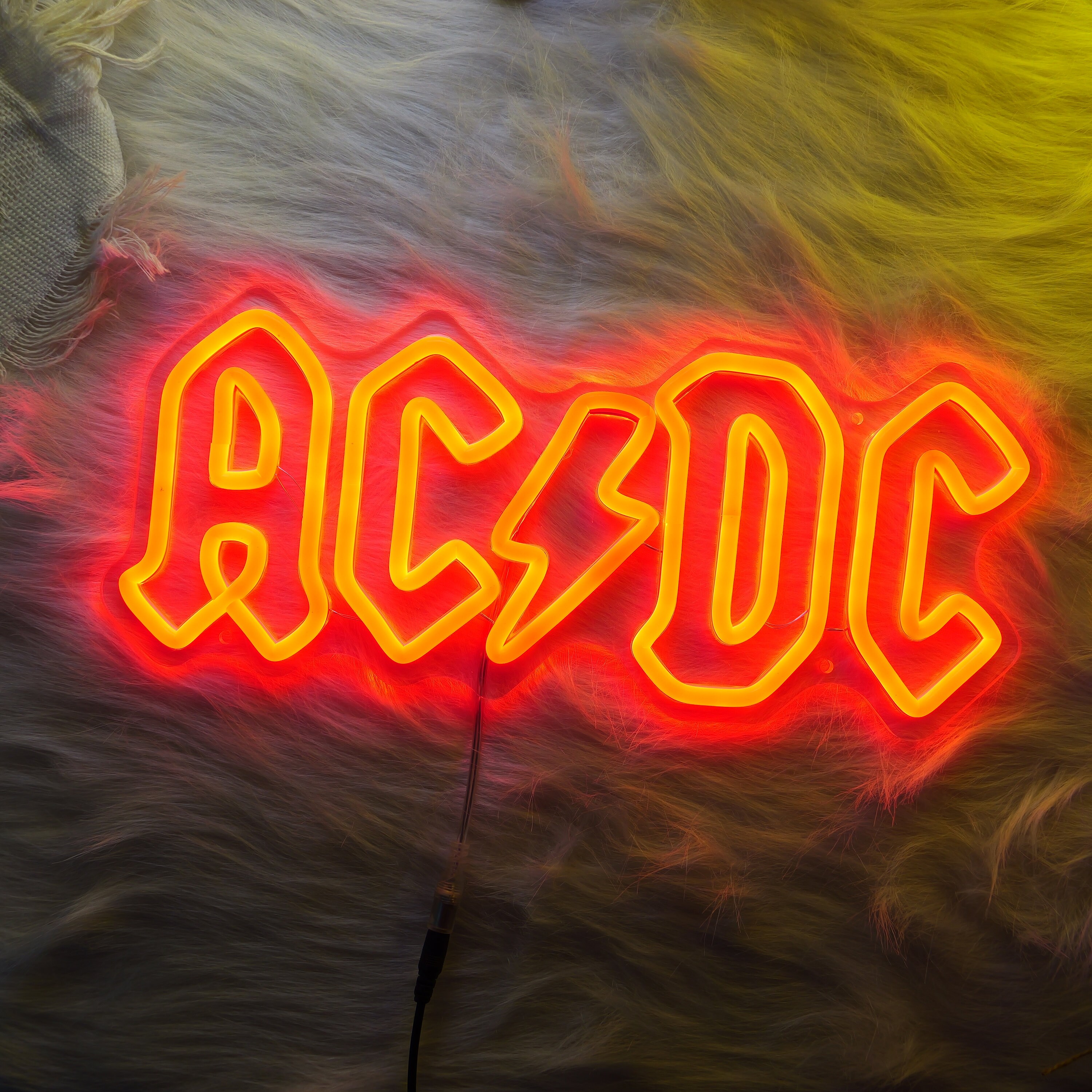 ACDC Neon Sign Art Decor, Neon Sign Bedroom, Custom Neon Sign Wall ...