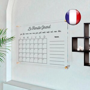 Erasable Wall Calendar, Transparent Customizable Chart, Personalization ...
