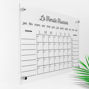 Erasable Wall Calendar Large Transparent Customizable Chart - Etsy