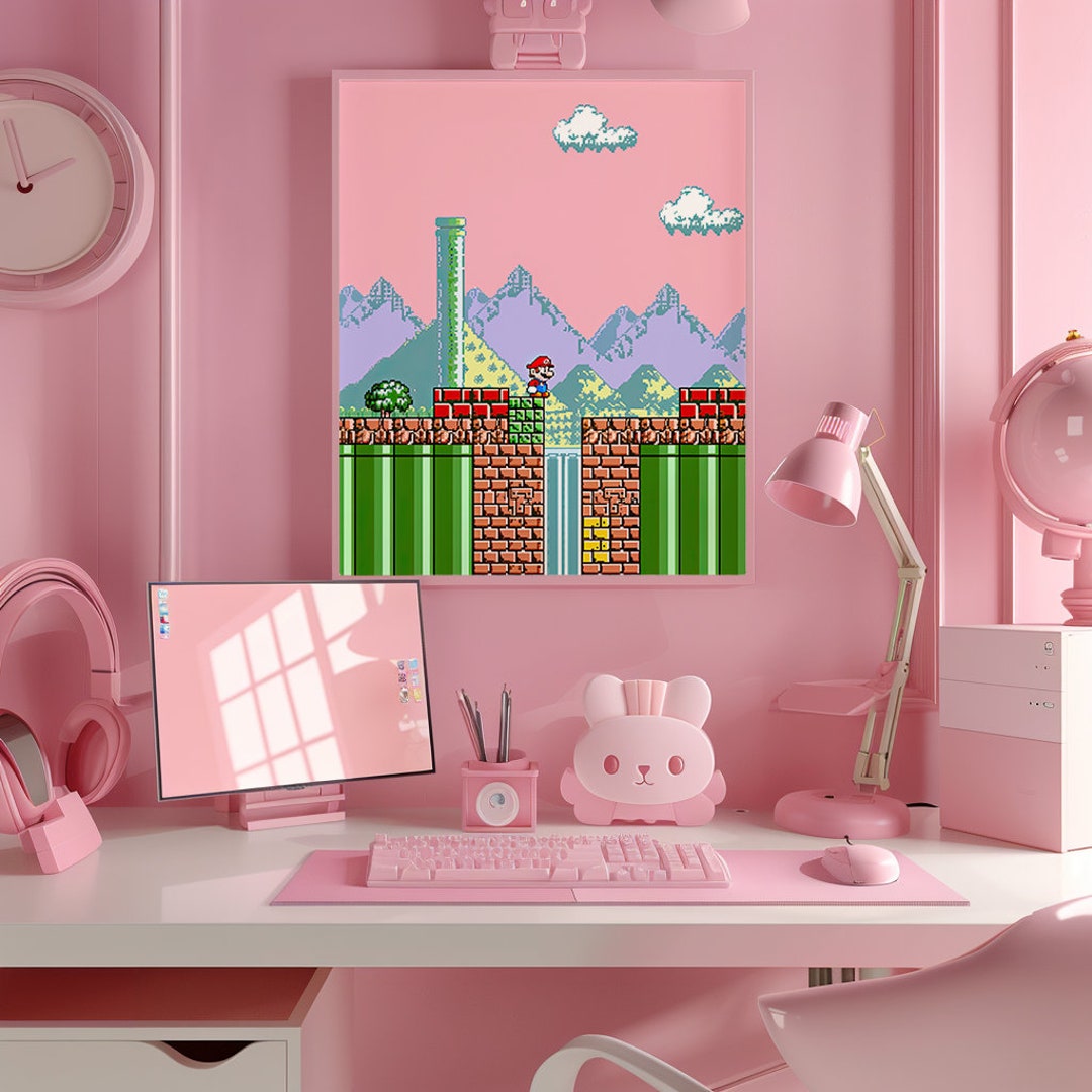 Video Game Poster Retro Video Game Wall Art, Pixel Art Poster, Geek ...