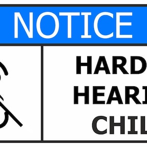 Stickers Hard-of-hearing for Car, Bike, Truck, Glass,... - Etsy