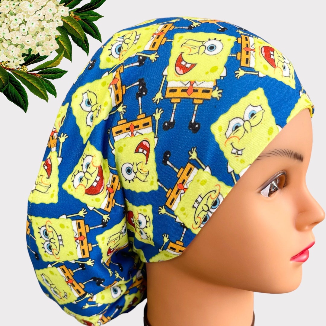 Spongebob Scrub Cap, Scrub Cap for Women , Scrub Cap for Women, Dental ...