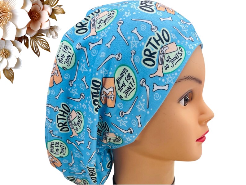 Human Bones Scrub Cap, Euro Style, Adjustable Toggle - Etsy