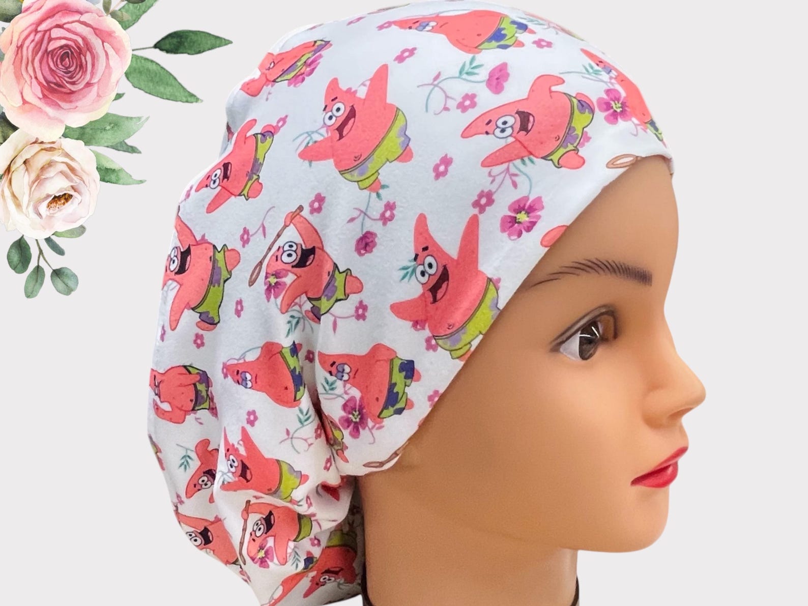 Patrick Star Cartoon Scrub Cap, Adjustable Euro Style Surgical Hat - Etsy