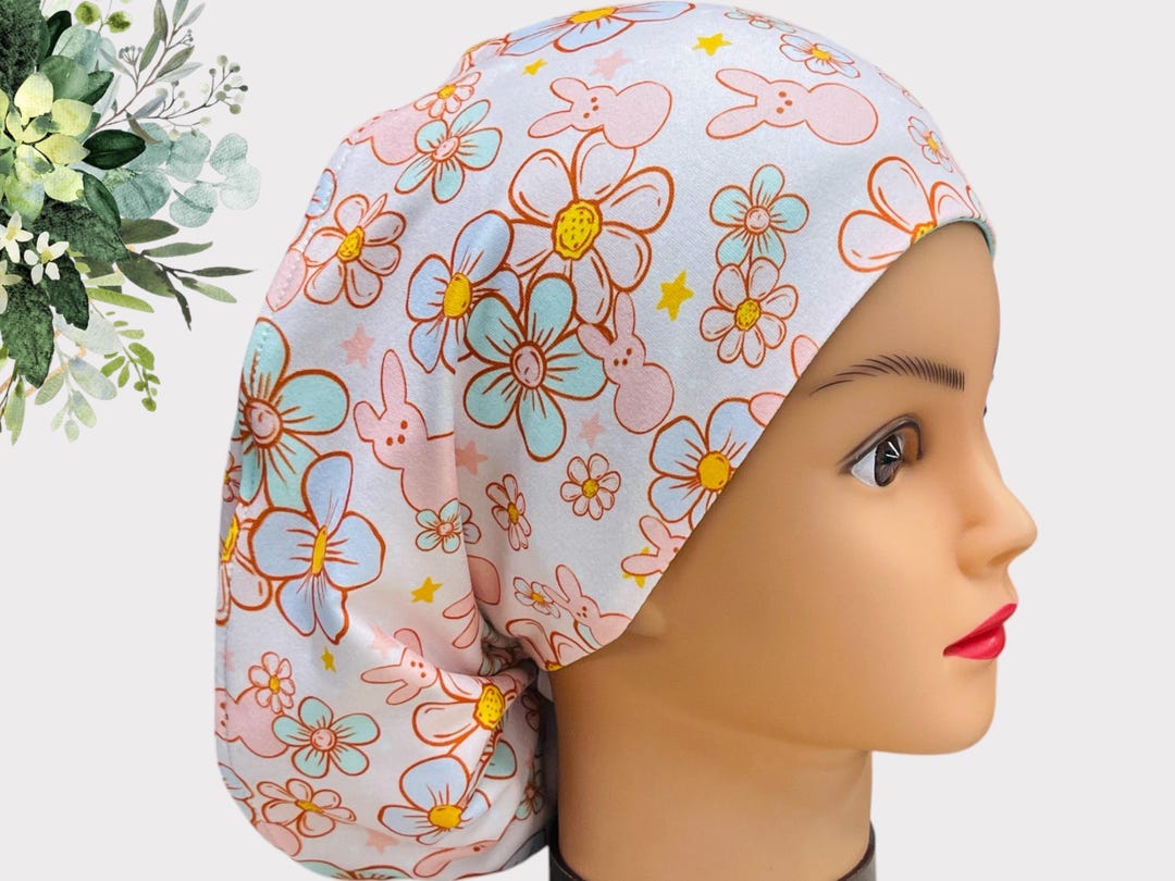 Easter Scrub Cap, Love Surgical Cap, Nurse Scrub Cap, Scrub Cap for ...