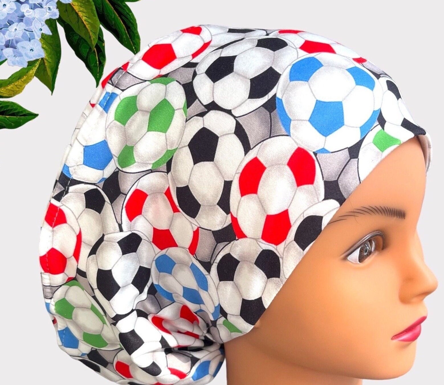 Soccer Scrub Cap, Surgical Cap for Women, Nurse Scrub Cap, Scrub Cap ...