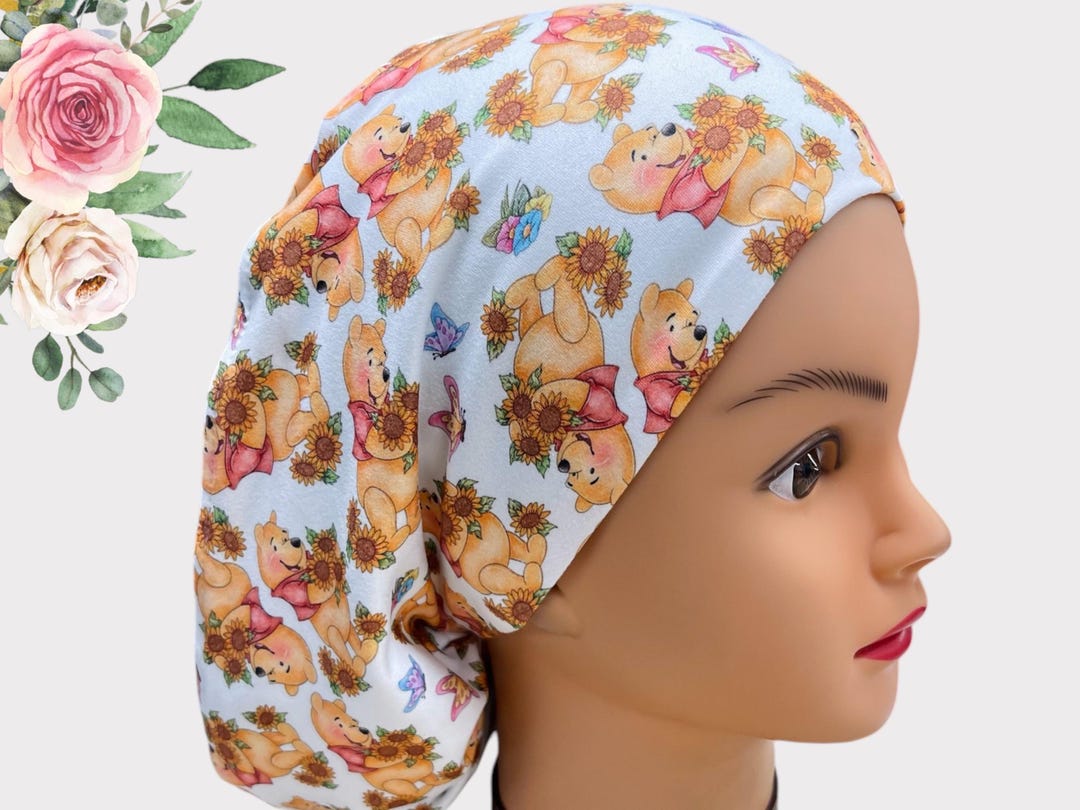 Winnie the Pooh Scrub Cap, Surgical Cap, Scrub Cap, Scrub Cap for Women, Dental Surgical Cap ...
