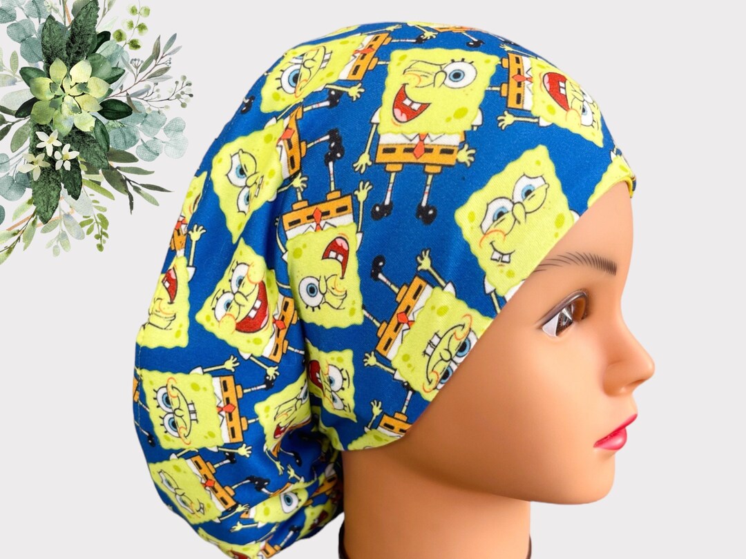 Spongebob Scrub Cap, Scrub Cap for Women , Scrub Cap for Women, Dental ...