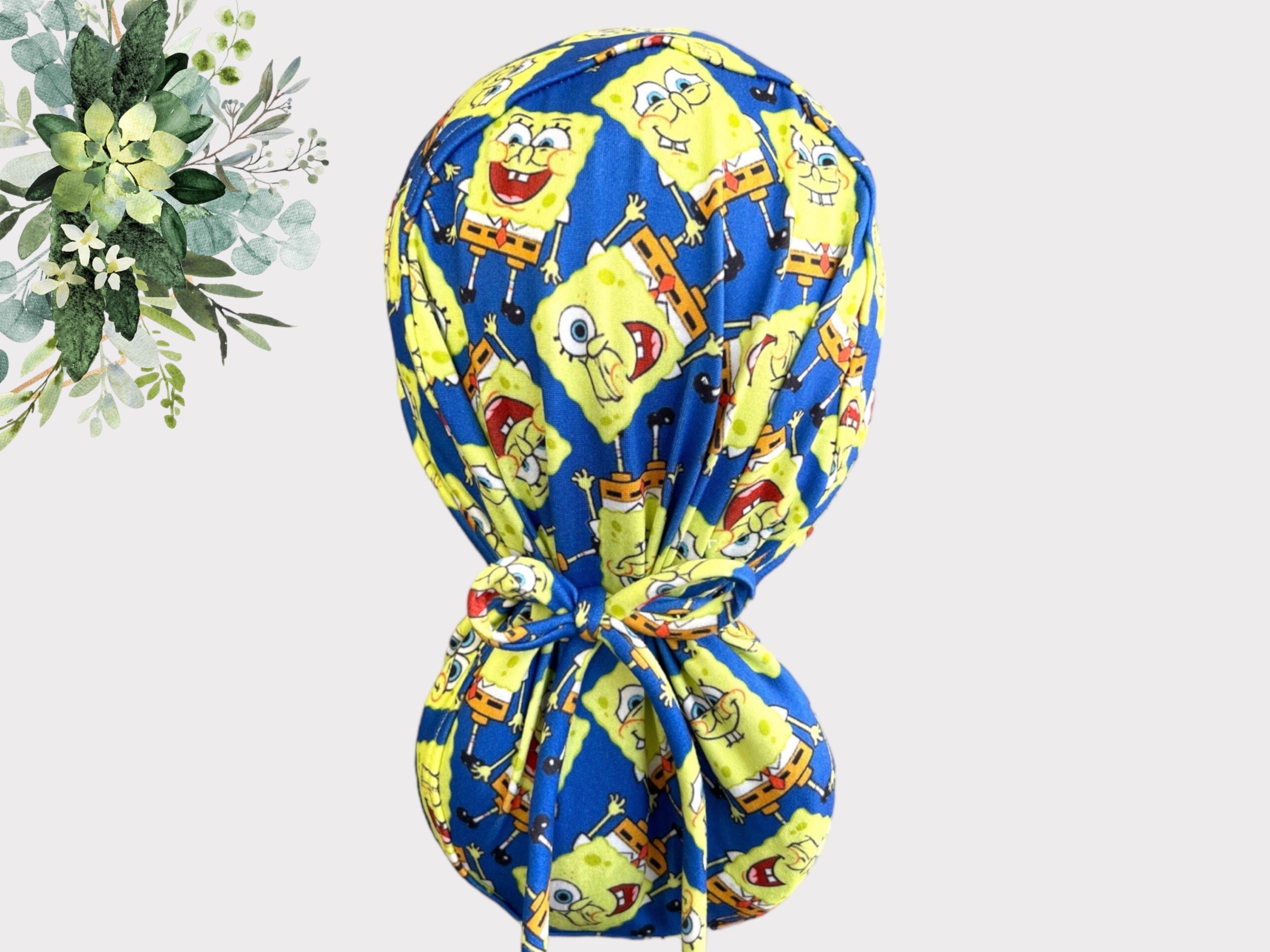 Spongebob Scrub Cap, Scrub Cap for Women , Scrub Cap for Women, Dental ...