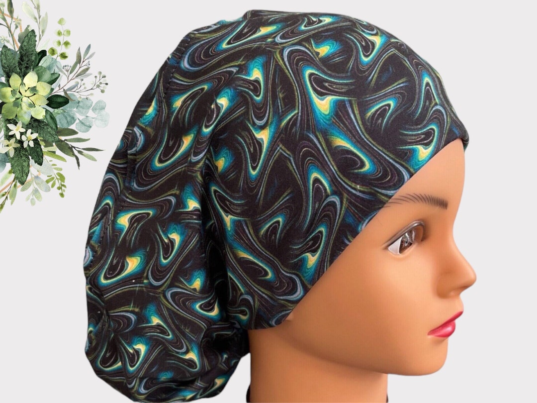 Tie-dye Scrub Cap, Surgical Cap, Nurse Scrub Cap, Scrub Cap for Women ...