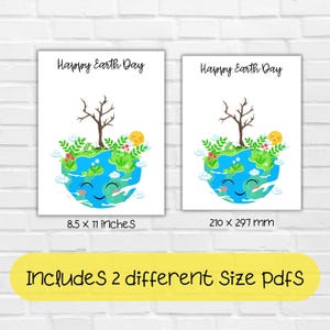 Earth Day Handprint Art, Happy Earth Day Crafts for Kids, Save the ...