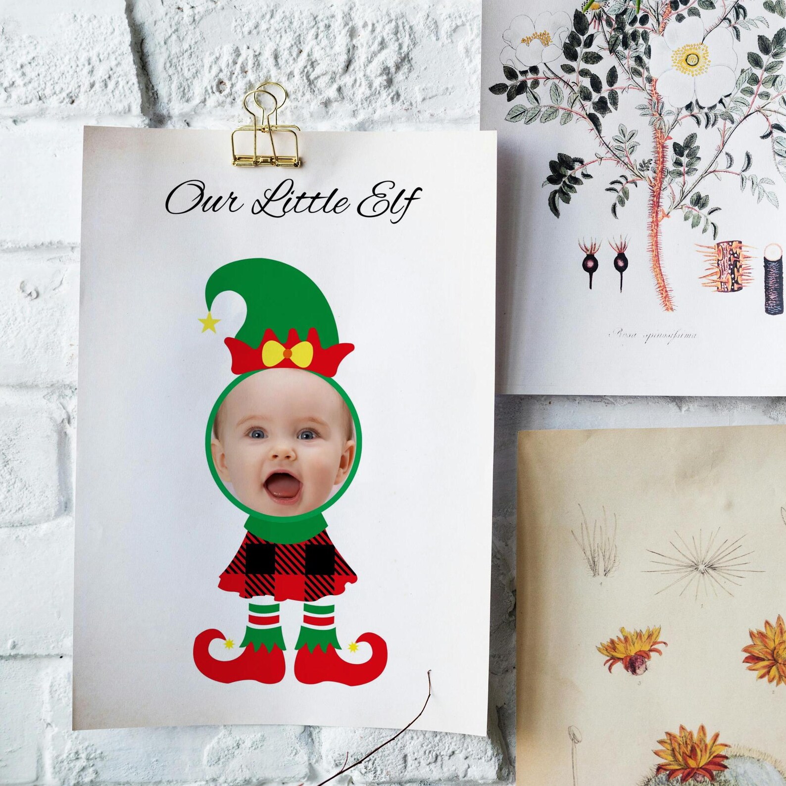 Christmas Elf Photo Frame, DIY Christmas Ornament, Kids Holiday Craft ...