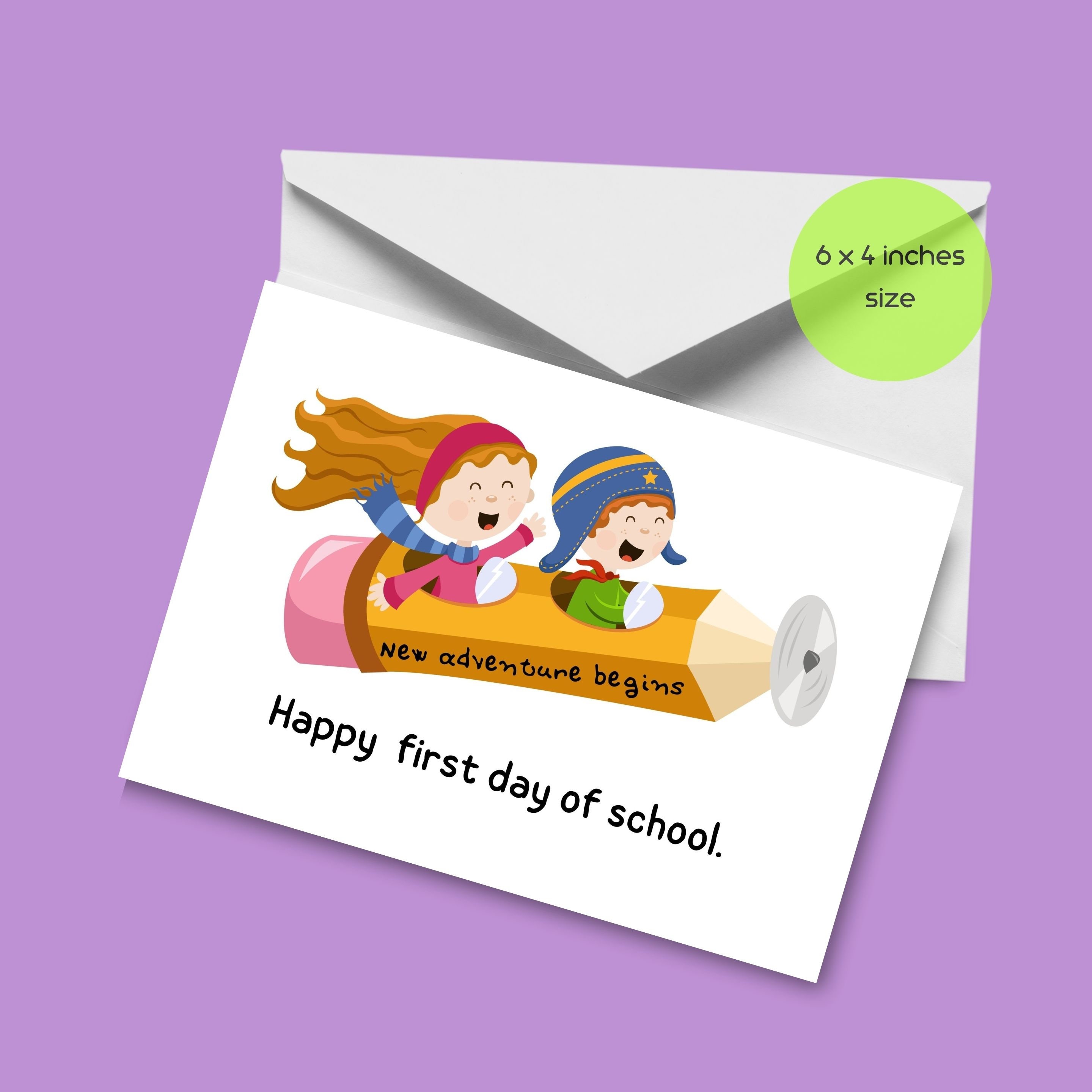 Happy First Day of School Card / Printable Back to School Card - Etsy