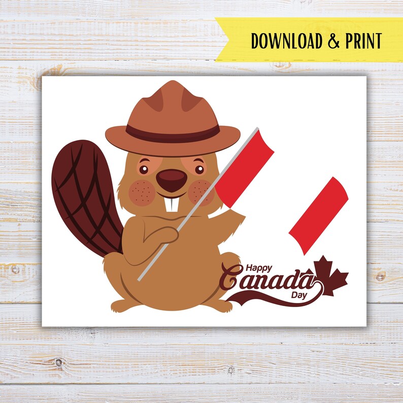 Canada Day Handprint Craft, Printable July 1 Card, Handprint Red Maple ...