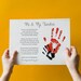 Me & My Teacher Handprint Art, End of School Poem, Preschool Prek ...