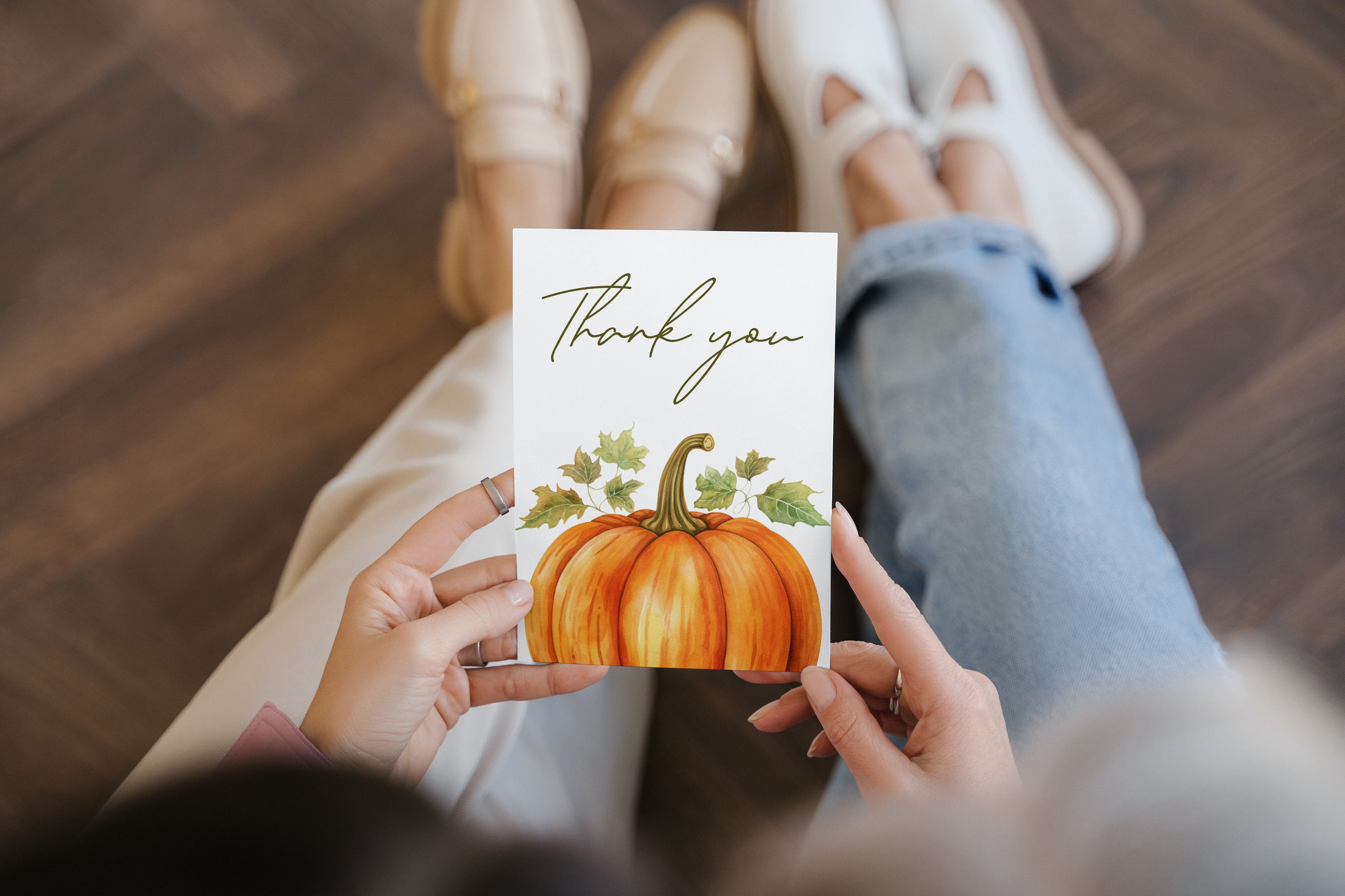 Printable Pumpkin Thank You Card, Happy Thanksgiving Gift ...