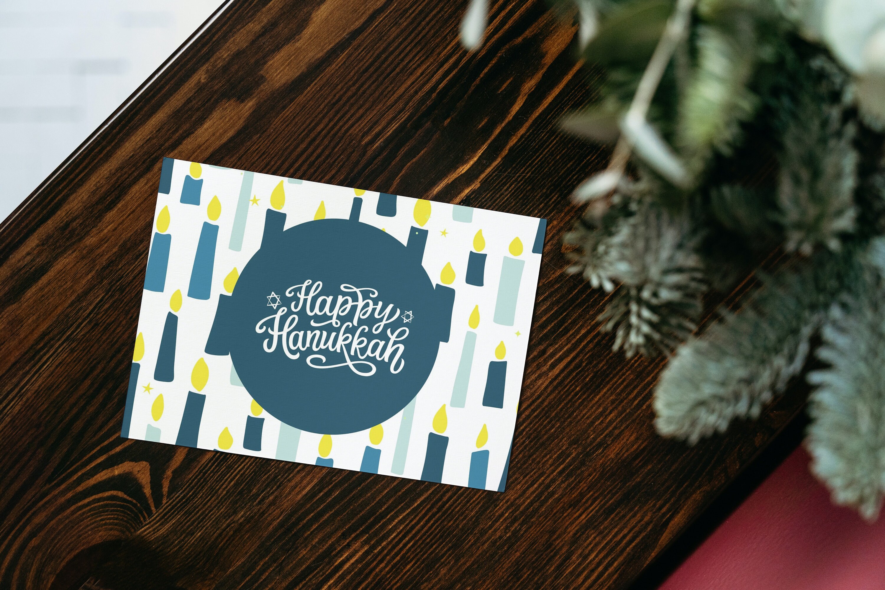 Hanukkah Greeting Card Printable Jewish Holiday Card - Etsy