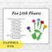 Valentine's Day Handprint Art, Five Little Hearts Poem, Preschool ...