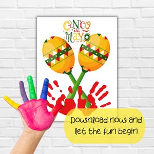 Cinco De Mayo Handprint Art, Mexican Fiesta Activity, May 5th Craft for ...