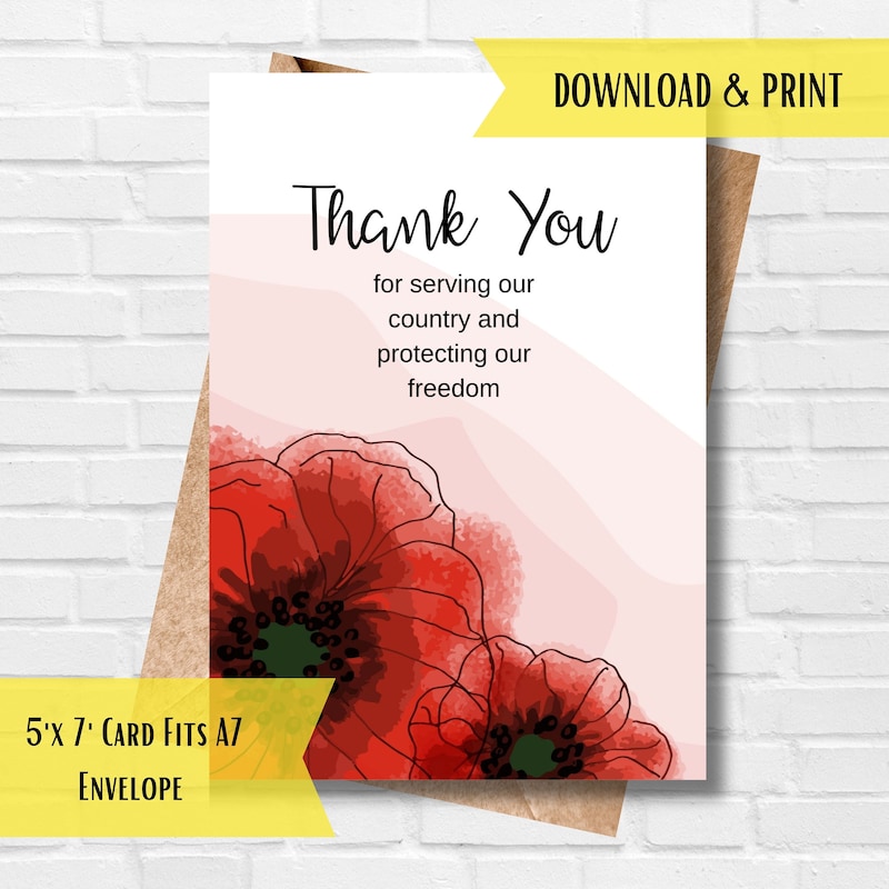 Veterans Day Cards - Etsy