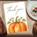 Printable Pumpkin Thank You Card, Happy Thanksgiving Gift ...