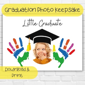 Preschool Graduation Sign: Handprint Art Craft, 2026 Pre-k Photo ...
