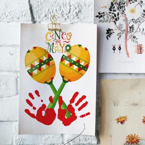 Cinco De Mayo Handprint Art, Mexican Fiesta Activity, May 5th Craft for ...