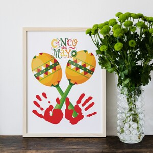 Cinco De Mayo Handprint Craft, May 5th DIY Keepsake Activitiy, Mexican ...