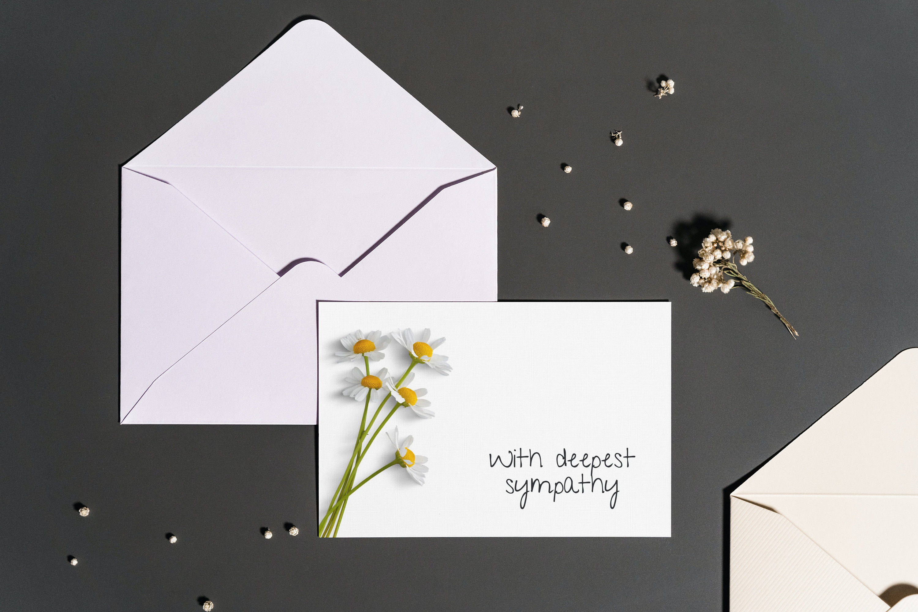 Daisy With Deepest Sympathy Card Printable Condolences Card - Etsy