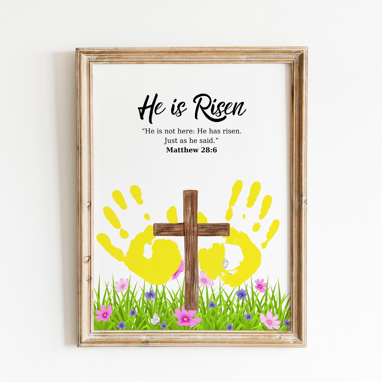 He is Risen Handprint Craft, Easter Handprint Activity for Kids ...