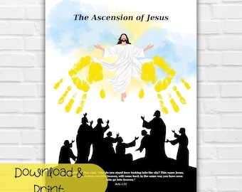 The Ascension of Jesus - Sunday School Craft - Etsy