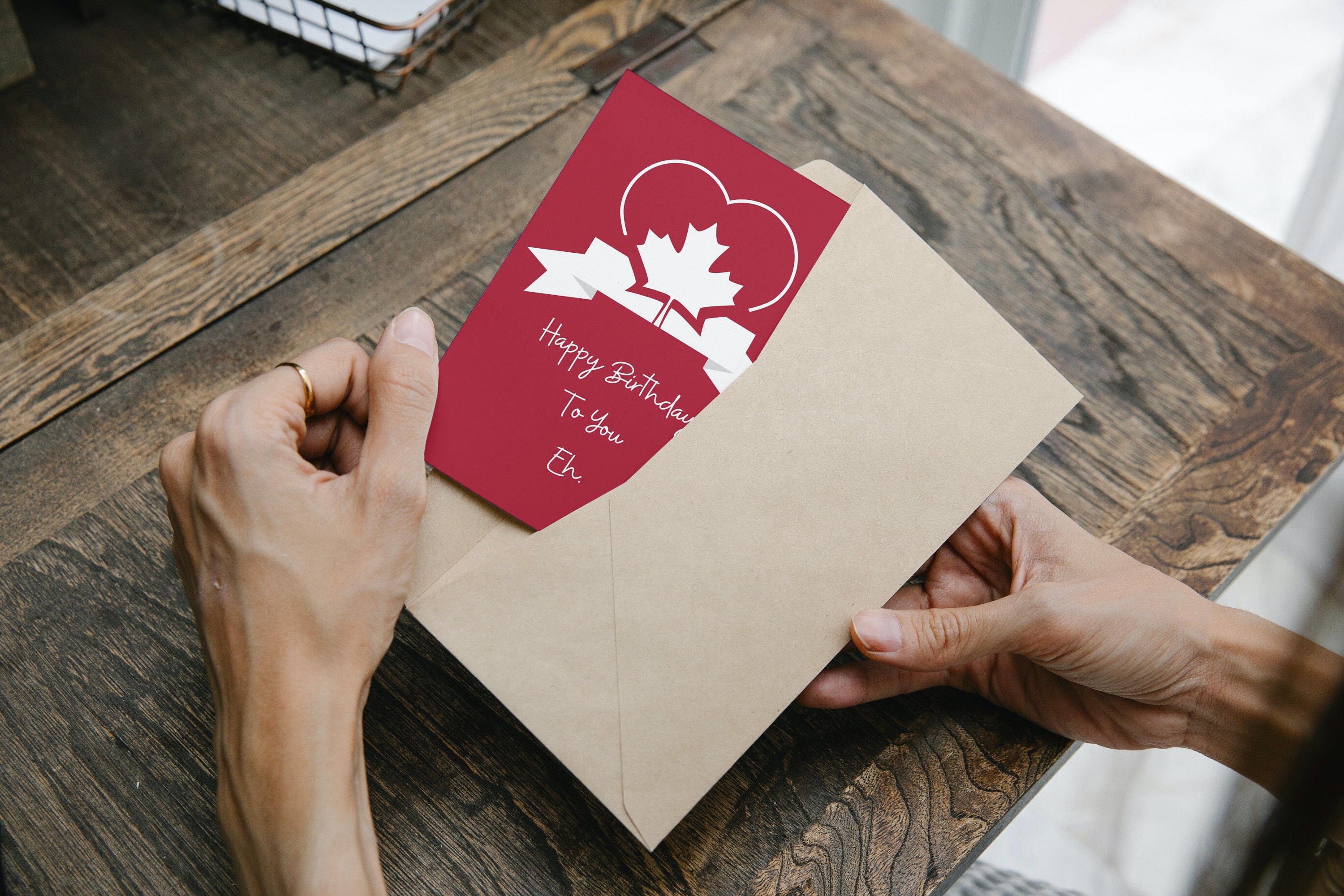 Canada Happy Birthday Card, Red Maple Leaf, Printable July 1, Canada ...