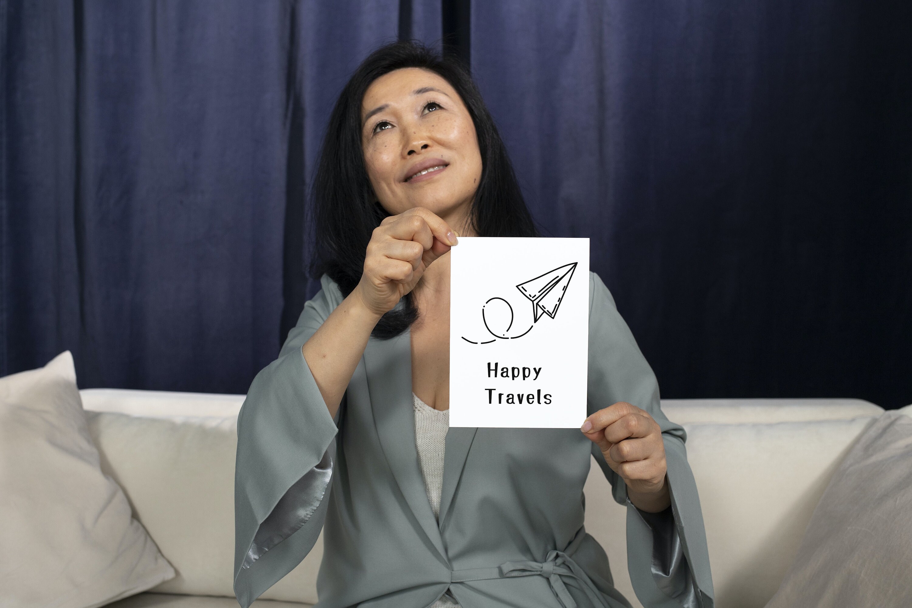 Printable Happy Travels Card, Paper Plane Card, Going Travelling, Gap ...