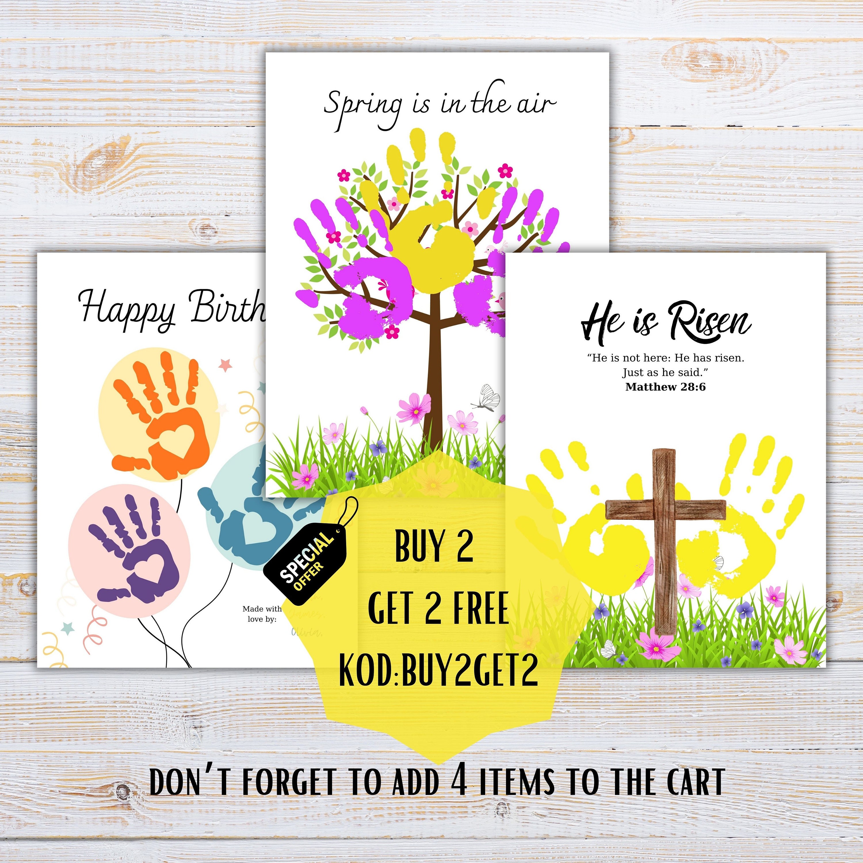 Palm Sunday Handprint Craft, Printable Palm Sunday Activity, Easter ...