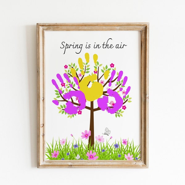 Handprint Tree - Etsy