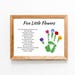 Five Little Flowers Handprint Art, Preschool Spring Activity, 5 Little ...