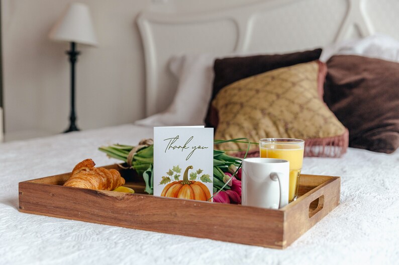 Printable Pumpkin Thank You Card, Happy Thanksgiving Gift ...