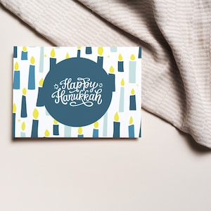 Hanukkah Greeting Card Printable Jewish Holiday Card - Etsy